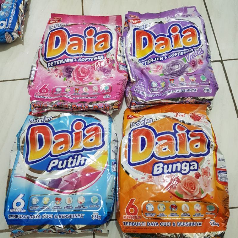 Jual Daia Deterjen Detergent Bubuk 1.6kg 1.5 kg | Shopee Indonesia