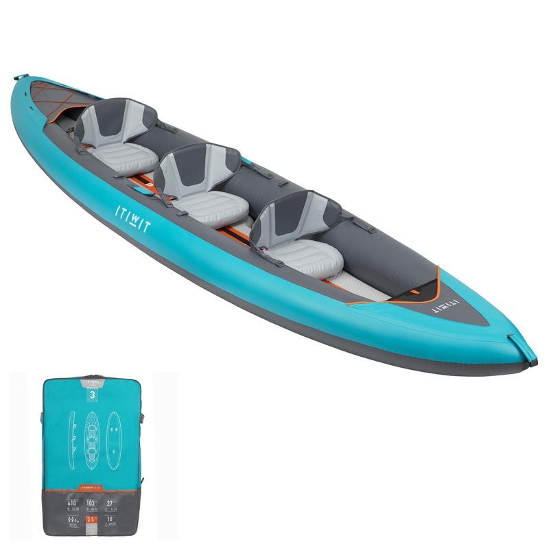 Jual PERAHU KARET TOURING KAYAK HIGH PRESSURE DROPSTITCH FLOOR X100+ 3 ...