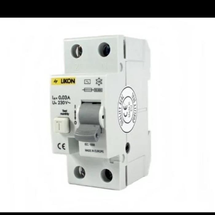 Jual RCCB ELCB 2 POLE 25A LIKON tools | Shopee Indonesia
