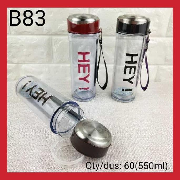 Jual Botol Minuman Plastik Botol Minum Hey 550Ml / Botol Air Minum B-83 ...