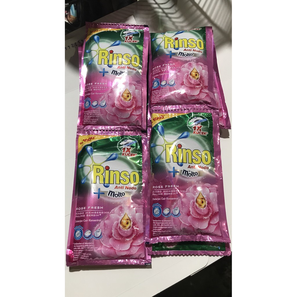 Jual Rinso Molto Cair 1 Renceng Lusin 12 Sachet Bungkus 42ml 42 ml Dus | Shopee Indonesia