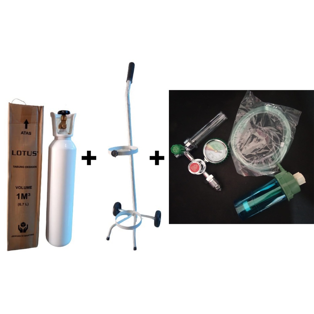 Jual Paket Tabung Oksigen 1M3 Lengkap Siap Pakai | Shopee Indonesia