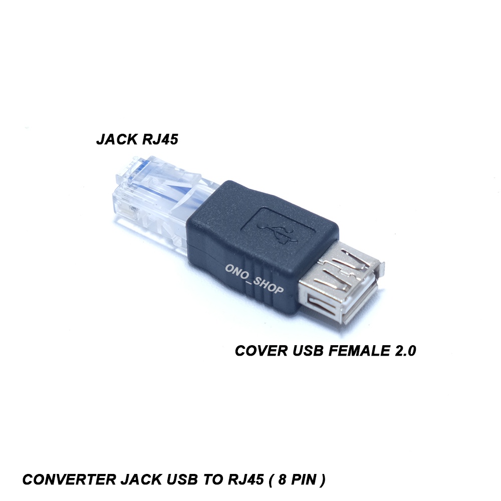 Jual Converter Jack USB To RJ45 ( 4 Pin ) | Shopee Indonesia