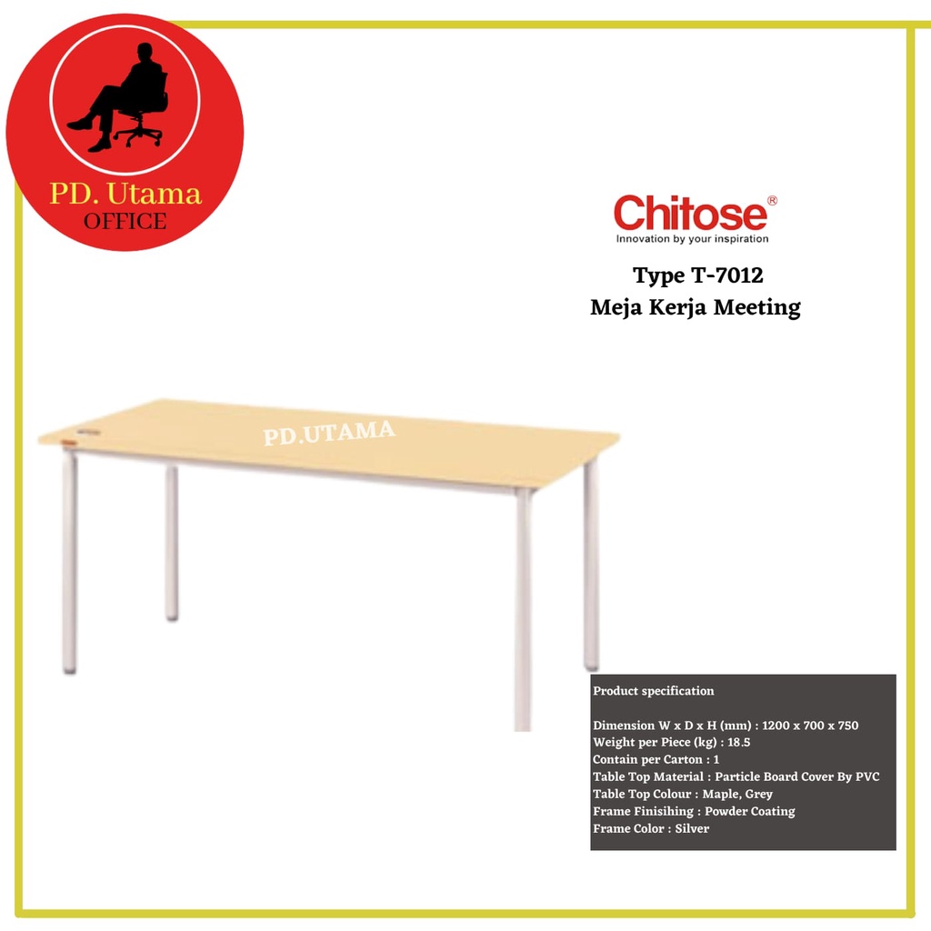 Jual Meja Kerja Chitose T-7012 Meja Rapat Kantor | Shopee Indonesia