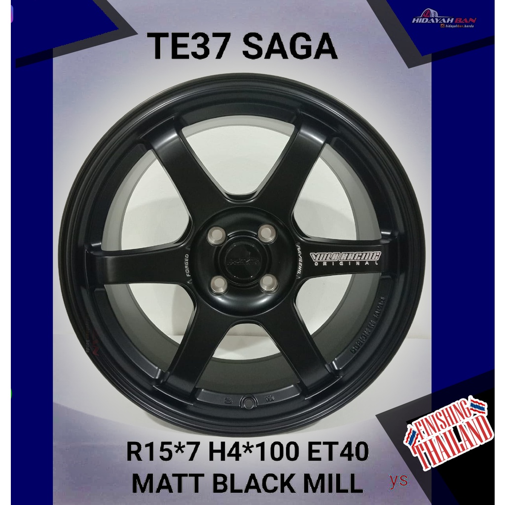 Jual Velg Mobil Rays TE37 SAGA Ring 15x7 H 4x100 +35 MB+M | Shopee ...