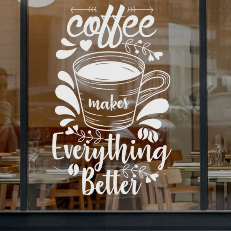 Jual Wall Stiker Cutting/Stickee Dinding/Kaca Kafe/Caffe/Cafe Coffe ...