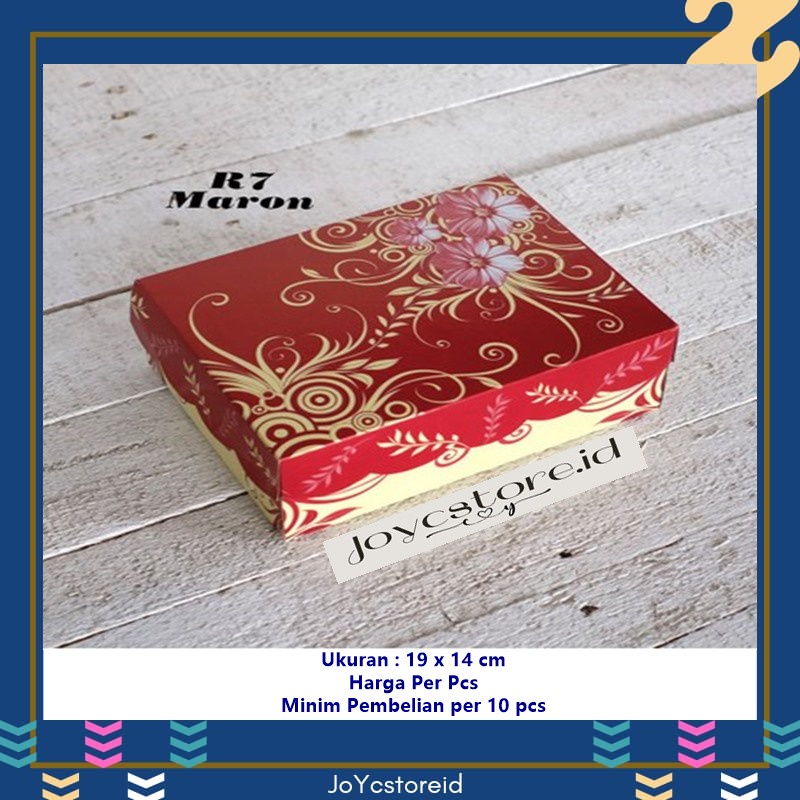 Jual Dus Martabak R7 BATIK Kotak Terang Bulan 19x14 Box Nasi - Merah/ Box Kue / Box Jajan ...