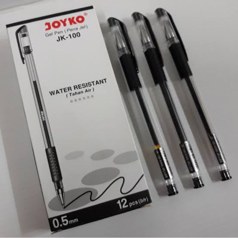 Jual Ballpoint Gel Joyko JK-100 ( 1Pak/12Pcs ) | Shopee Indonesia