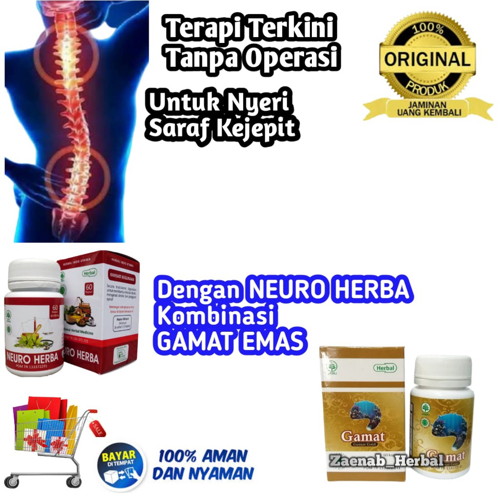 Jual Paket Obat Herbal saraf kejepit / Saraf kejepit tanpa operasi ...