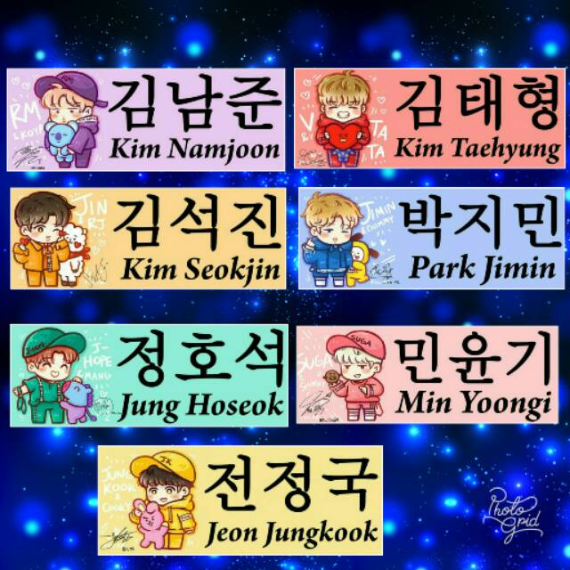 Jual Hand Banner chibi BTS KOREA | Shopee Indonesia