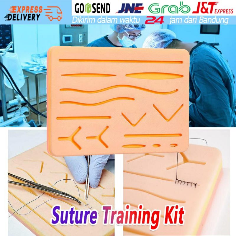Jual Model Kulit Silikon Pad Sutura Latih Jahit Luka Medis Wound Suture ...