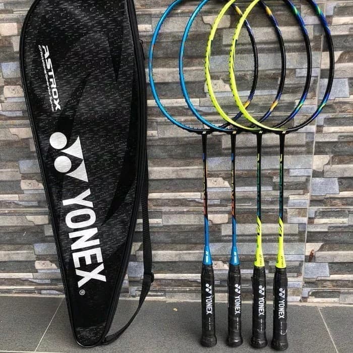 Jual RAKET BADMINTON YONEX ASTROX 77 BLUE / YELLOW ORIGINAL SUNRISE ...