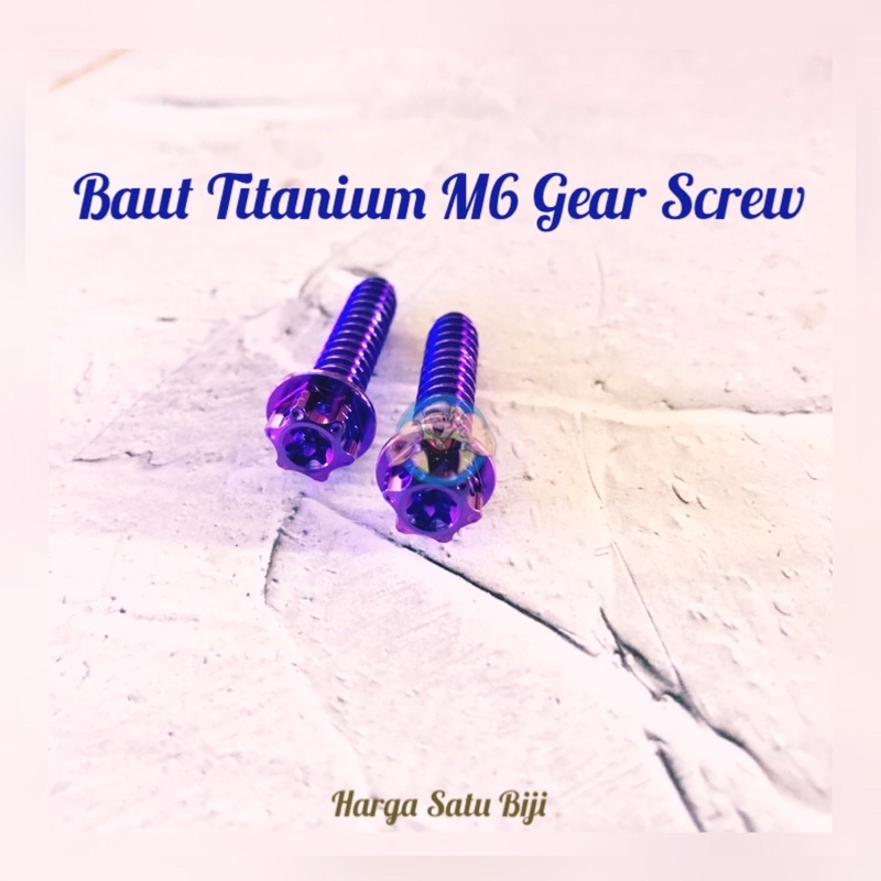 Jual Baut Titanium Gr5 M6 MM Gear Screw | Shopee Indonesia
