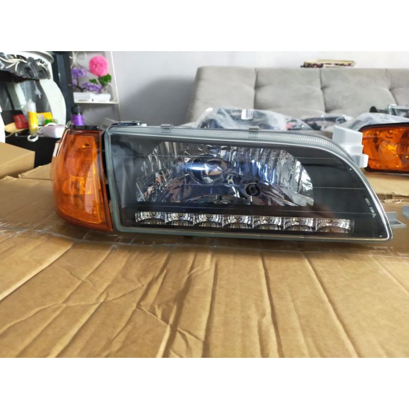 Jual HeadLamp Kaca LED AE101 great corolla | Shopee Indonesia