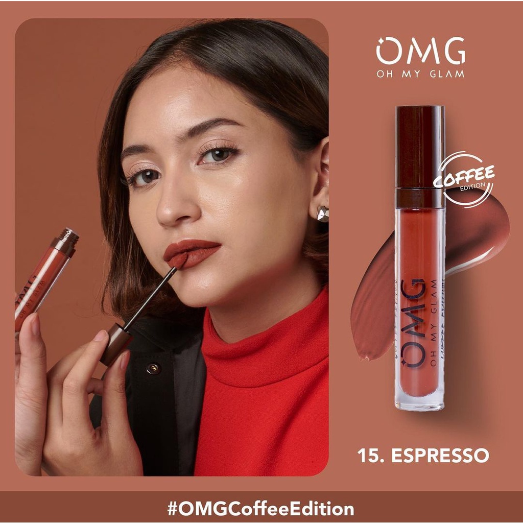Jual OMG OH MY GLAM Matte Kiss Lip Cream 18 Varian | Shopee Indonesia