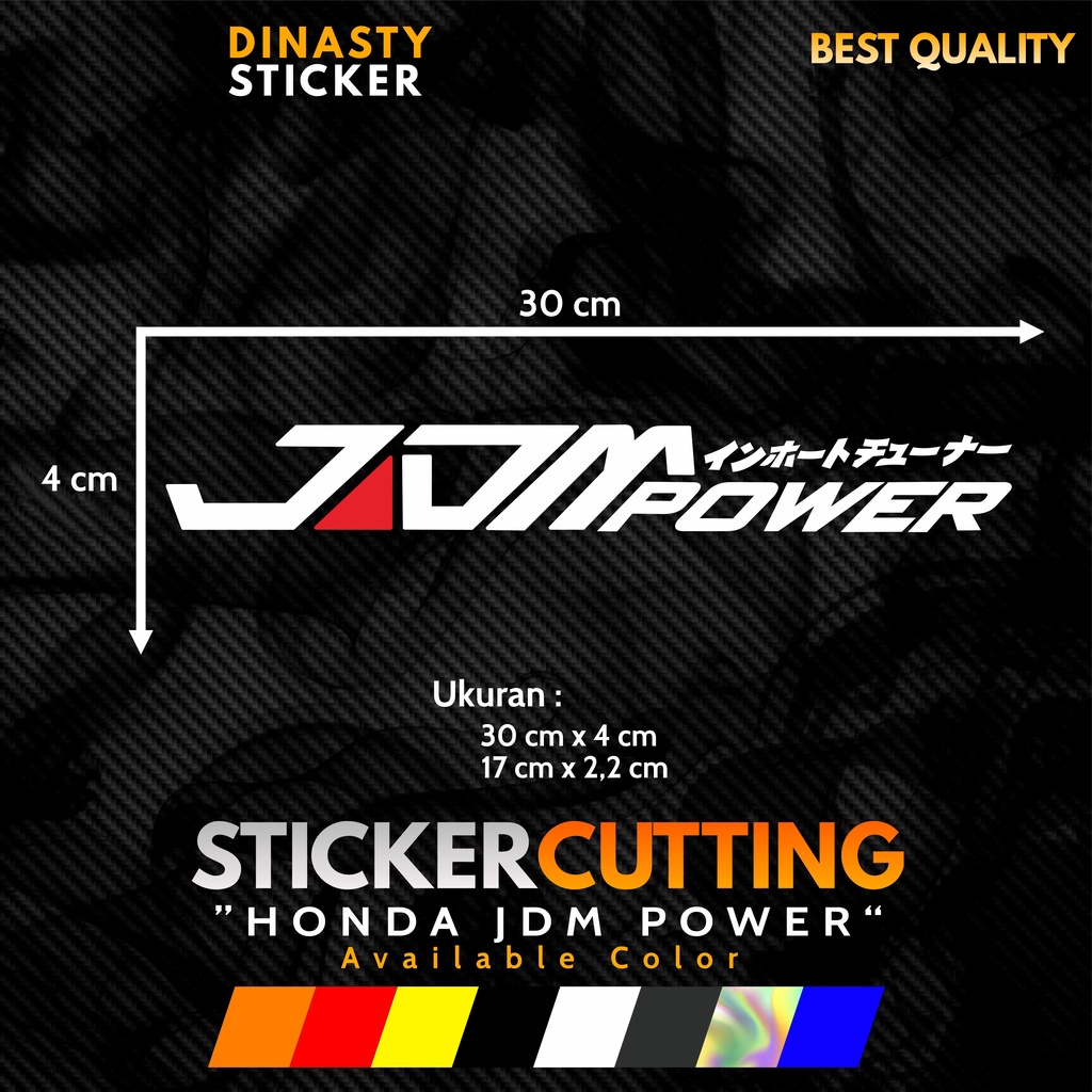 Jual STICKER STIKER CUTTING JDM POWER KANJI JEPANG MOBIL VIRAL JAPAN ...