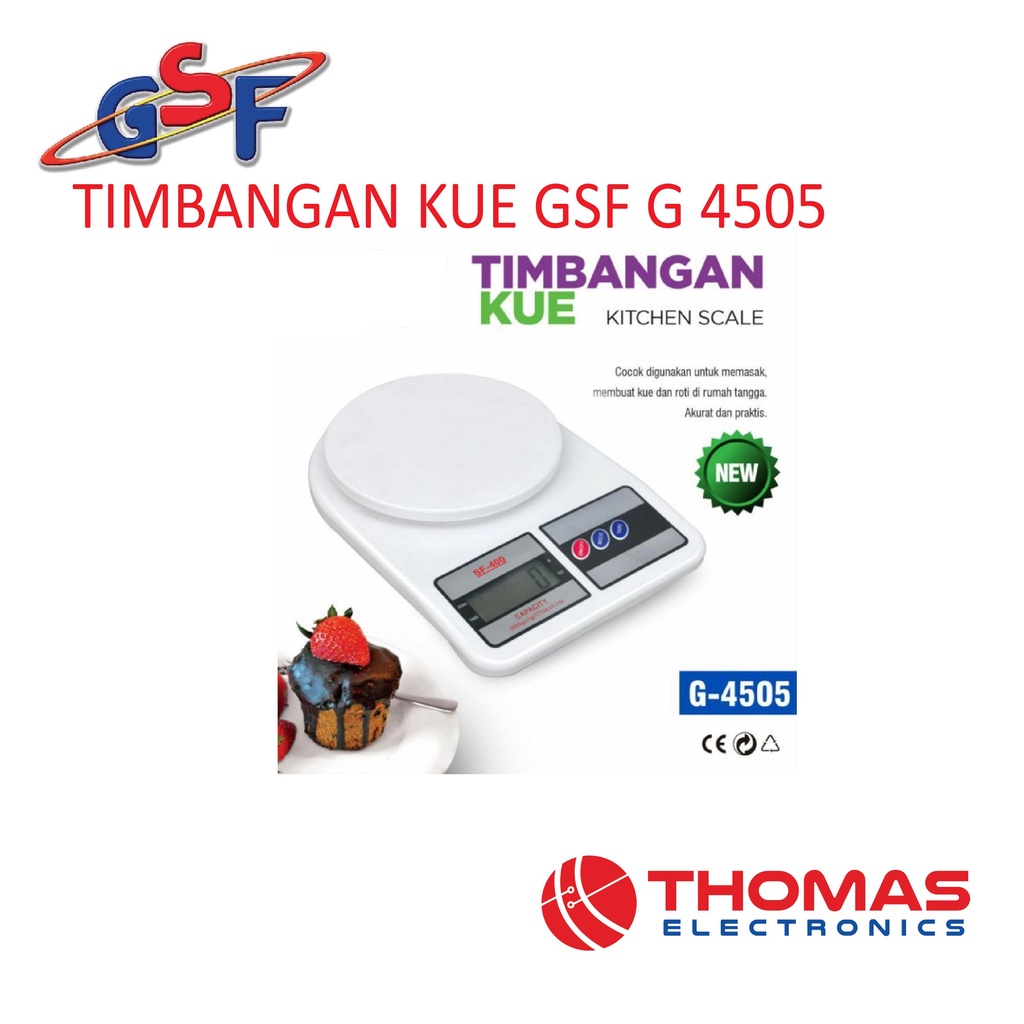Jual Timbangan Kue Dapur Digital 5 KG GSF G 4505 | Shopee Indonesia