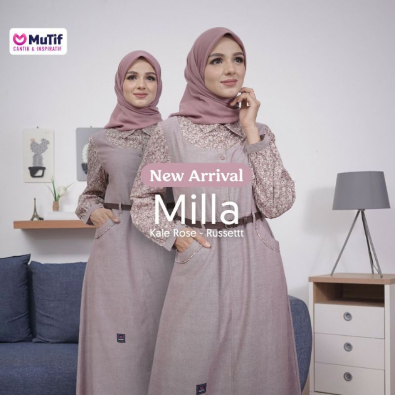 Jual GAMIS MUTIF MILLA KALLE ROSE-RUSSETT | Shopee Indonesia