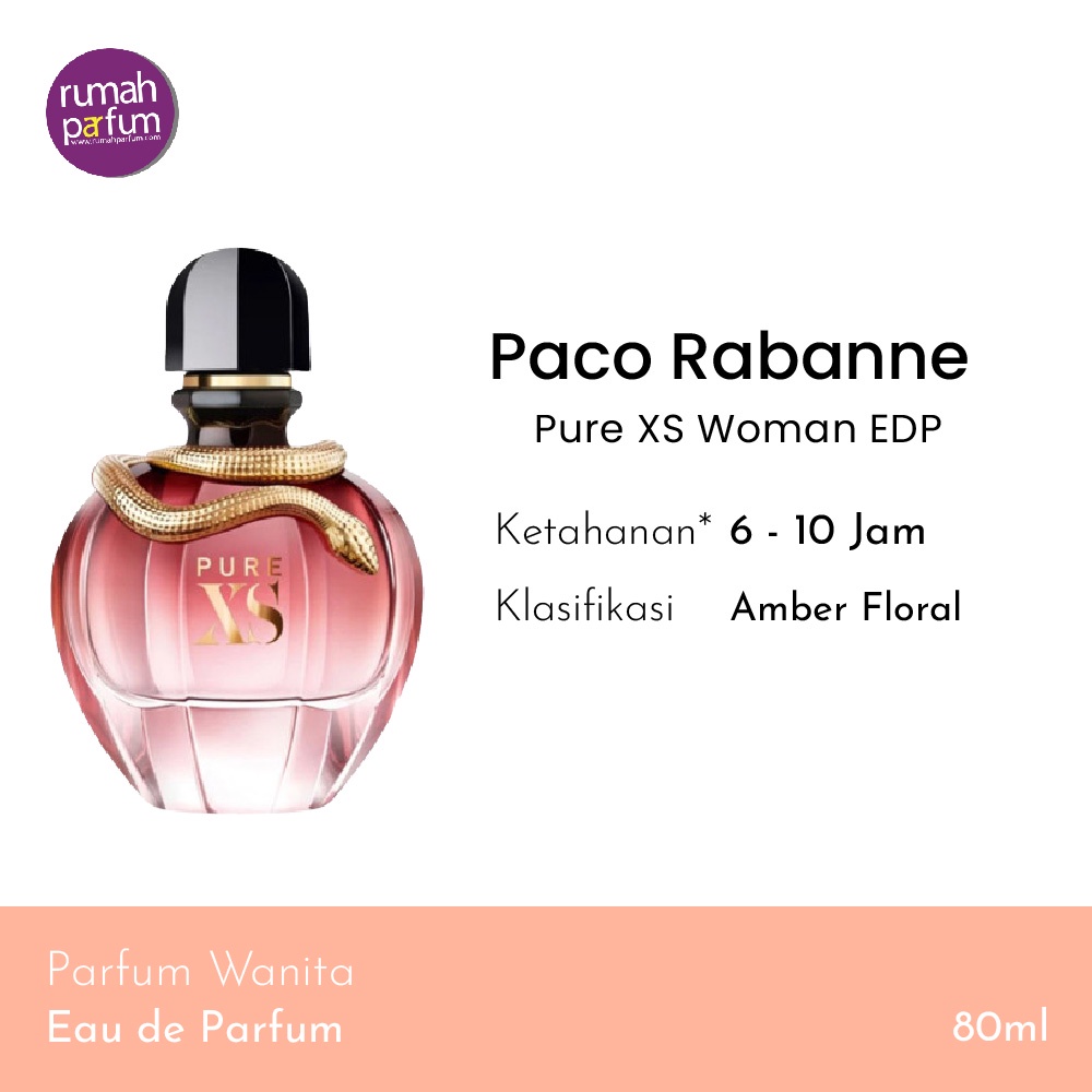 Jual Parfum Wanita Paco Rabanne Pure XS Woman (80 mL) Perfume Cewek ...