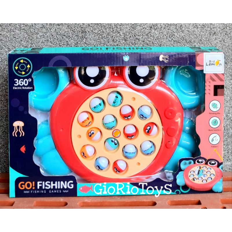 Jual Go Mainan Fishing Game Pancingan Ikan Motif Kepiting Crab Musik ...