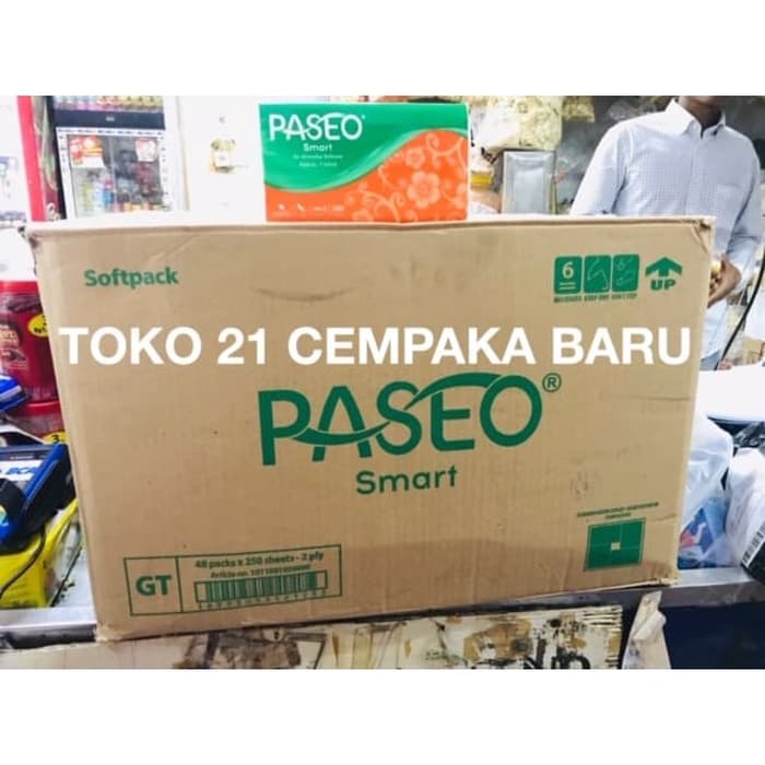 Jual Paseo SMART Facial Tissue 1 KARTON - 250 sheets x 48 pack | Tisu ...