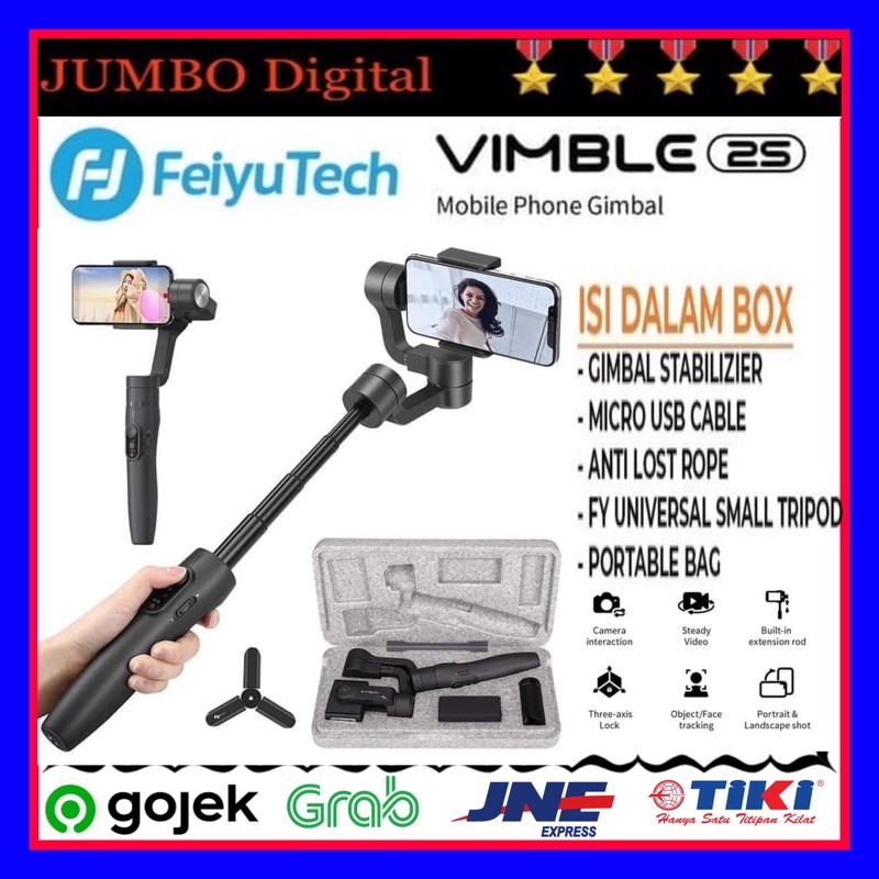 Jual FEIYU TECH VIMBLE 2S TELESCOPING 3-AXIS STABILIZER SMARTPHONE HP VIMBLE 2 S | Shopee Indonesia