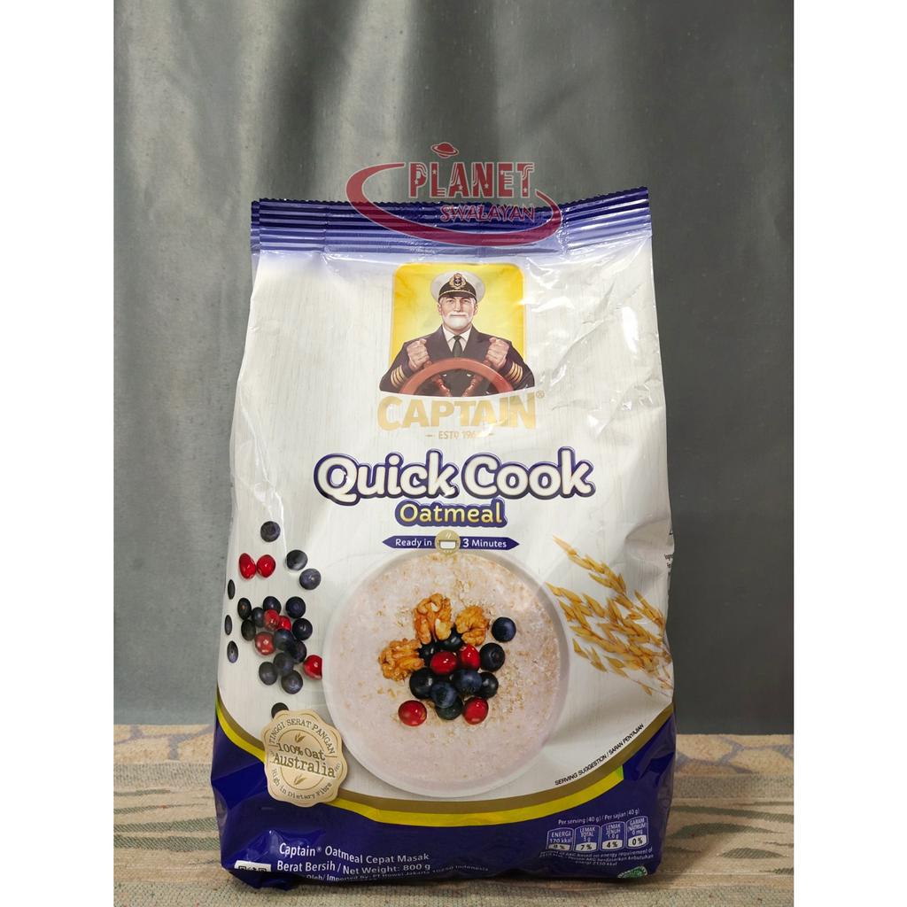 Jual CAPTAIN OATS SINCE 1965 QUICK COOK OATMEAL | Shopee Indonesia