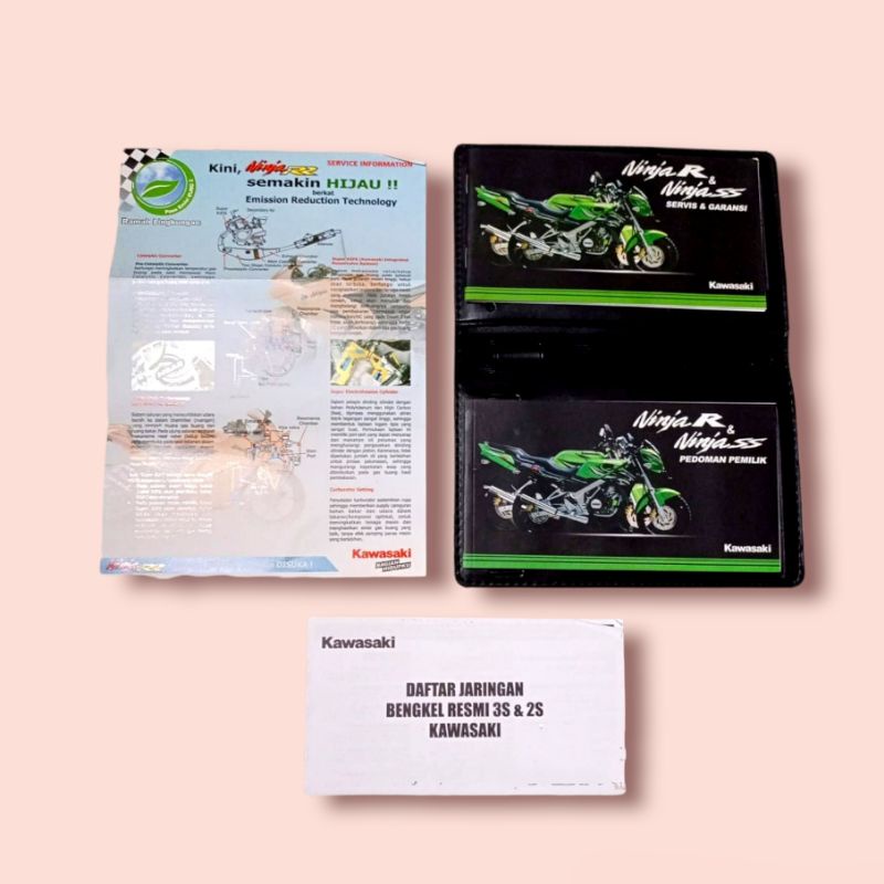 Jual buku original manual petunjuk pedoman servis Kawasaki ninja SS R RR M / L | Shopee Indonesia
