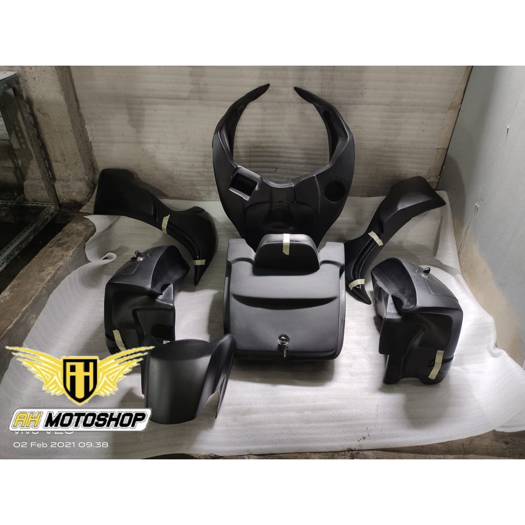 Jual PAKET HEMAT MODIF HONDA PCX MODEL BABY GOLD HITAM DOFF VARIASI PCX ...