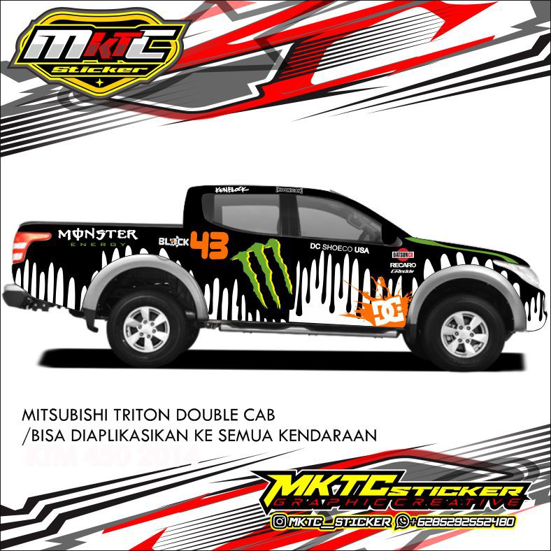 Jual STRADA TRITON VARIASI STICKER 3 (BISA UNTUK SEMUA KENDARAAN ...