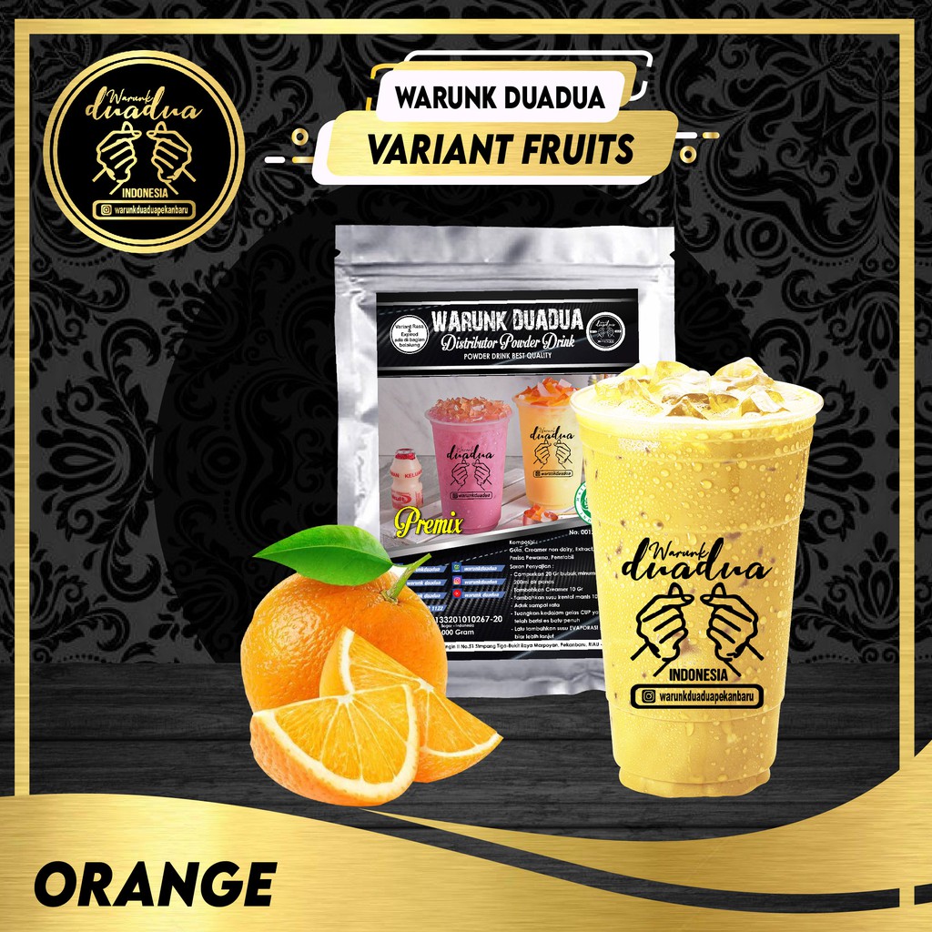 Jual ORANGE 1kg / Bubuk Minuman Premix Rasa ORANGE Powder Drink 1kg ...