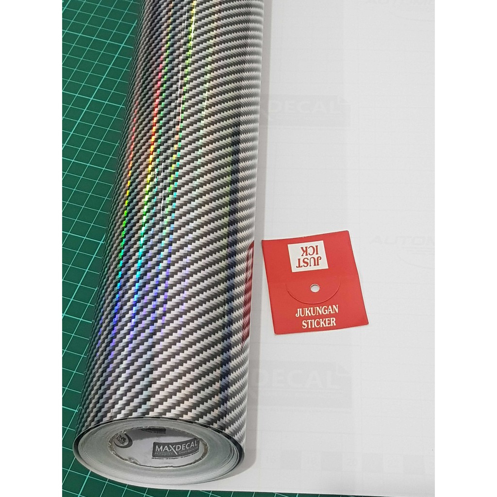 Jual Stiker Karbon Hologram - Sticker Vinyl Maxdecal Carbon 5D Laser ...