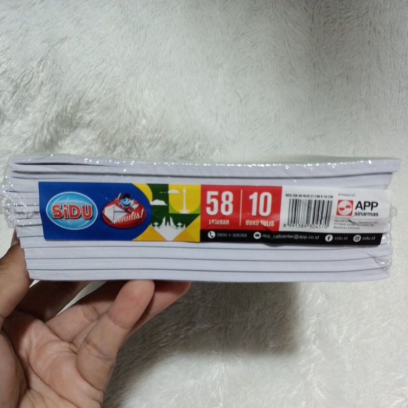 Jual 10 PCS / SATU PAK BUKU TULIS SIDU (SINARMAS) 58 LEMBAR | Shopee ...