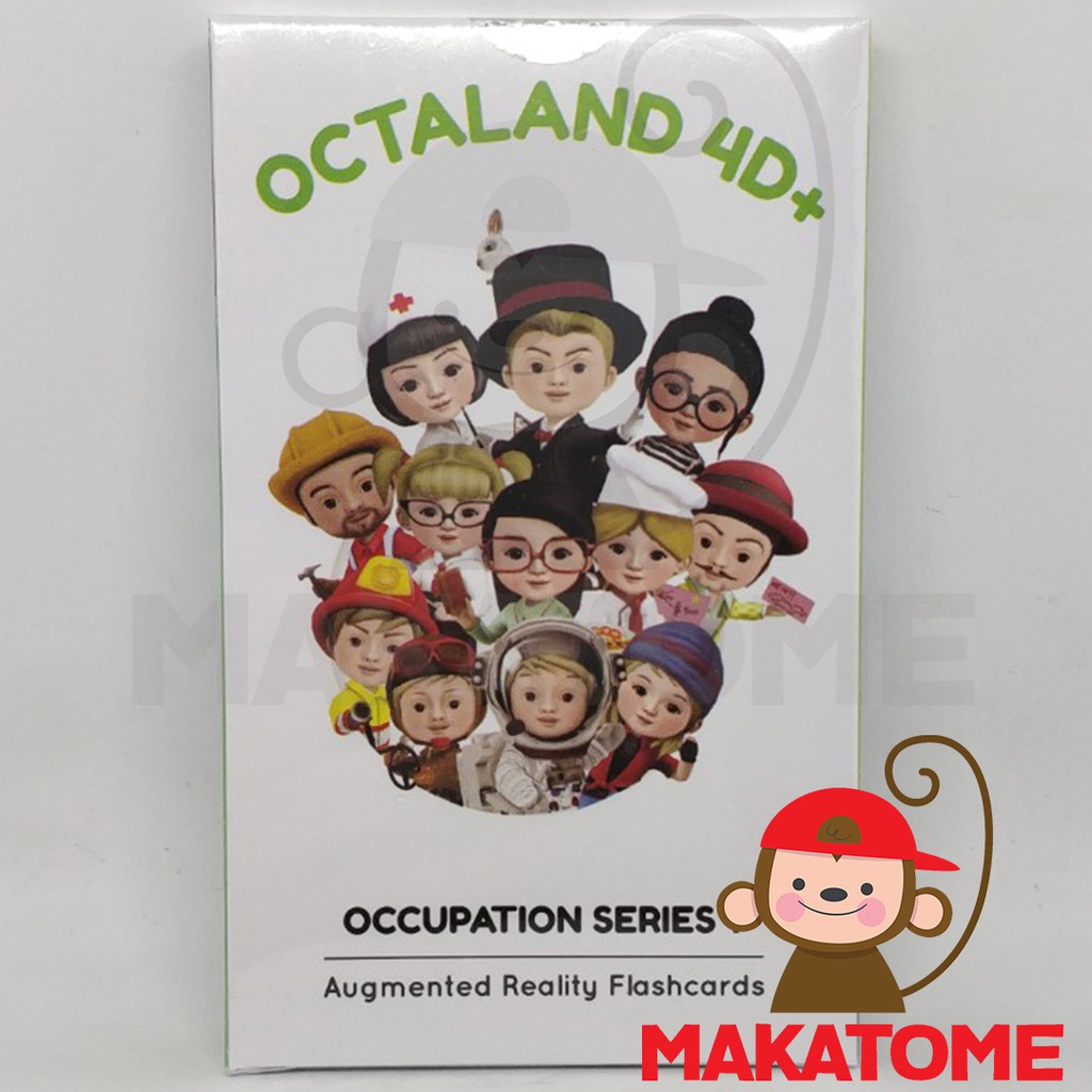 Jual Octagon 4D+ Augmented Reality Flashcard OCTALAND occupation cards ...