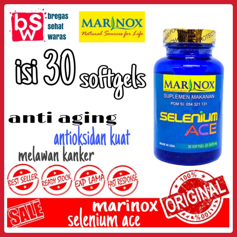 Jual Marinox Selenium ACE 30 / Antiagin / Antioksidan / Sea Quill ...