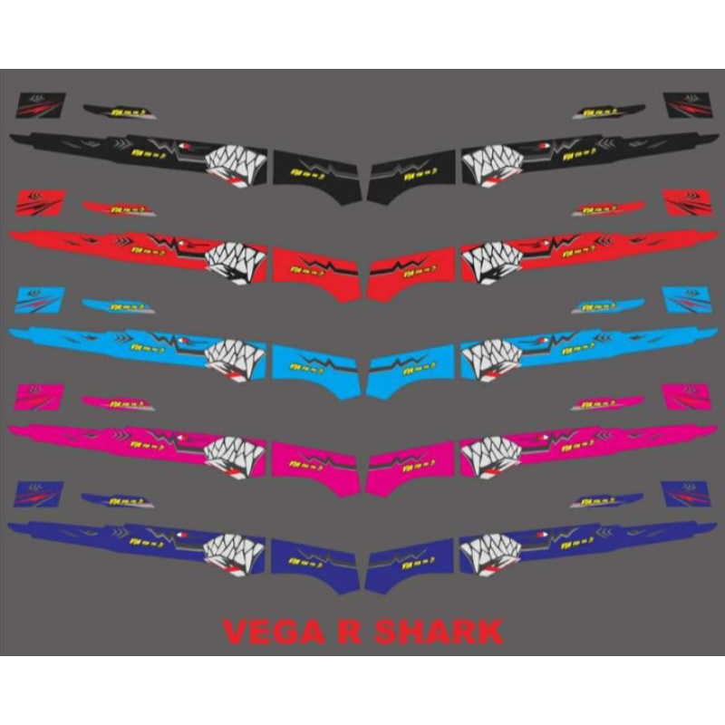 Jual (COD) STRIPING VEGA R NEW / LAMA / KOTAK II STRIPING LIS STICKER ...