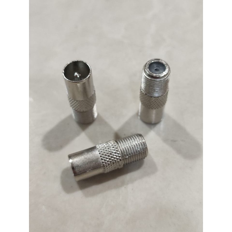 Jual Jack Antena TV Male Cowok Laki drat Konektor F Colokan Antena TV ...