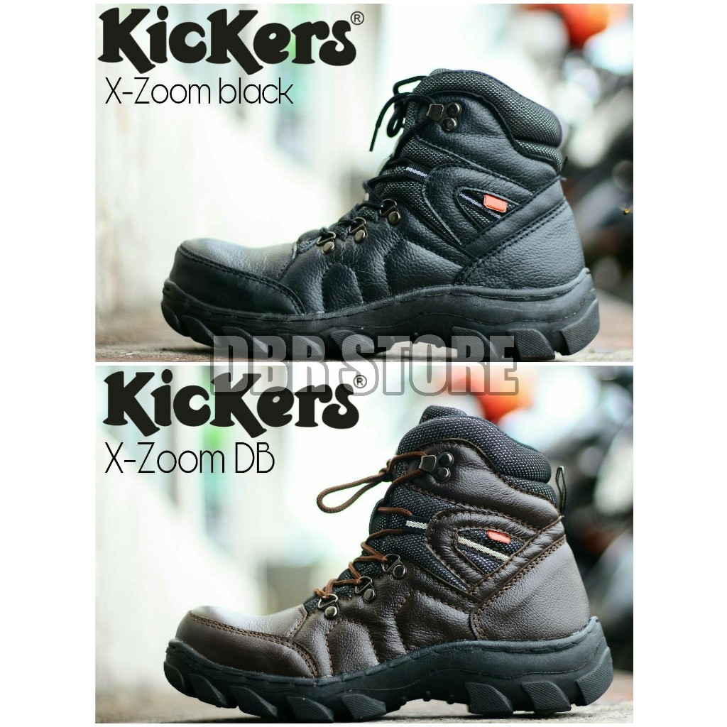Jual Sepatu Kerja Safety Boots/Shoes/Proyek/Tambang/Tracking Kickers X ...