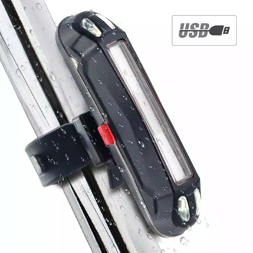 Jual LAMPU SEPEDA USB BIKE LIGHT RECHARGEABLE COB LED 100 LUMENS ...
