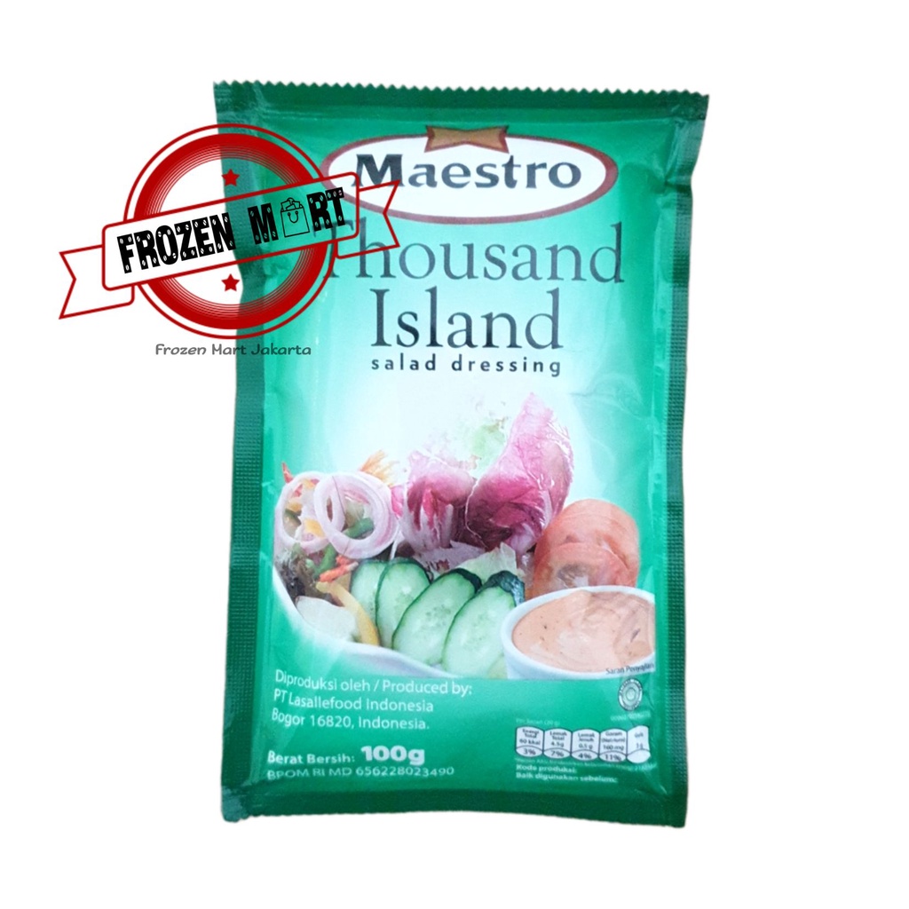 Jual MAESTRO Salad Dressing Thousand Island / Saus Bumbu Salad 100 Gr ...