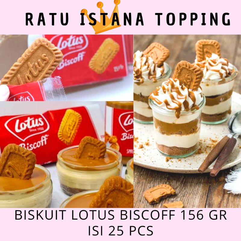 Jual LOTUS BISCOFF 250 GR BISKUIT TOPPING DESSERT BOX ALA BITTERSWEET ...