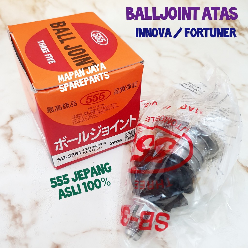 Jual 555 BALL JOINT ATAS INNOVA / FORTUNER / HILUX SINGLE CABIN ...