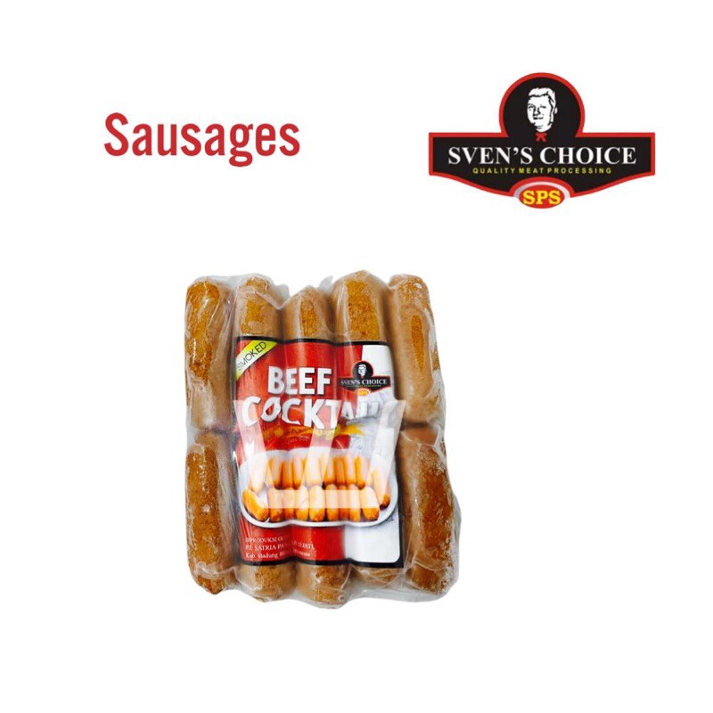 Jual Sven's Choice Sosis Sapi Beef Cocktail 250G 10 Pieces | Shopee ...