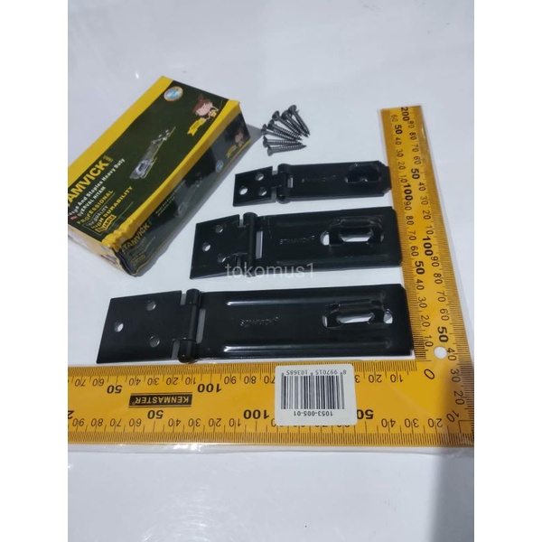 Jual OVERVAL HITAM TEBAL STAPLES /HASPS / TEMPAT GEMBOK /CANTELAN ...