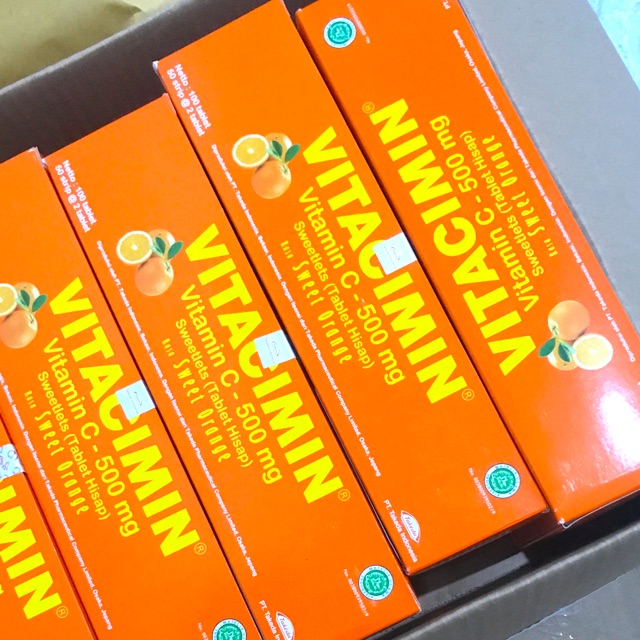 Jual Vitacimin Orange Jeruk 50 Strip 100 Tablet | Shopee Indonesia
