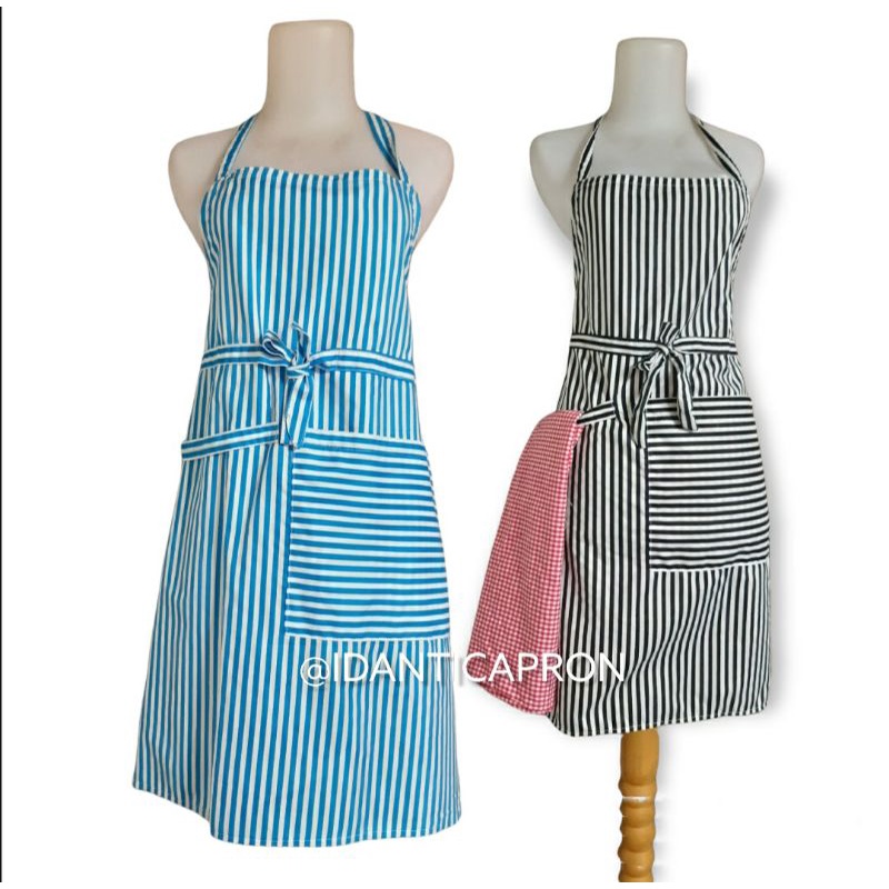 Jual Apron/celemek masak motif garis-garis | Shopee Indonesia