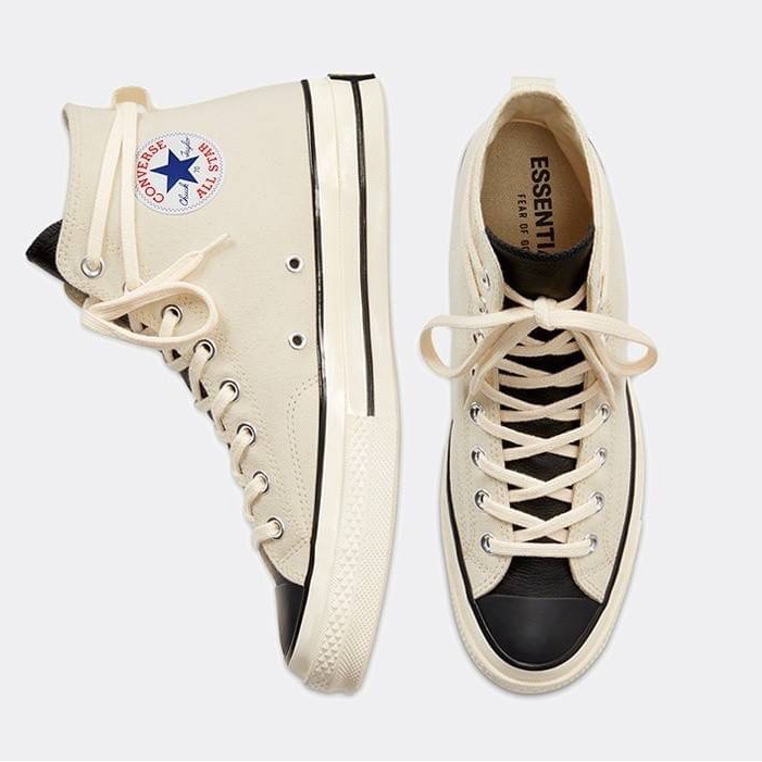 Jual CONVERSE x Fear Of God (FOG) Essentials "Natural White" | Shopee ...