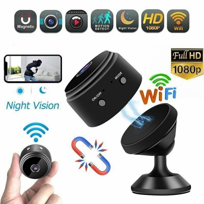 Jual HM_Spy Camera A9 WiFi Camera Pengintai Mini Hidden Cam Full HD ...