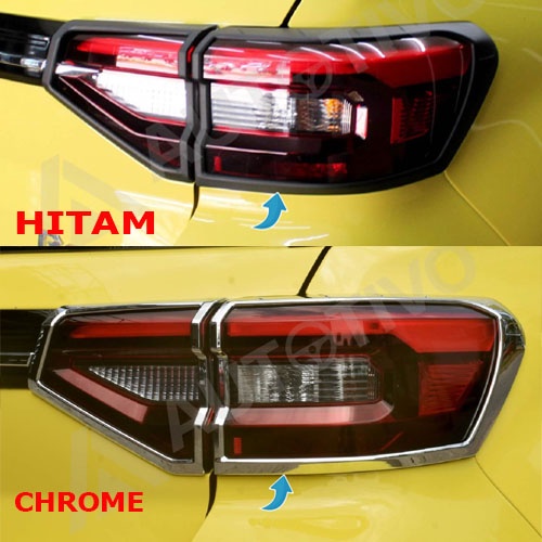 Jual Tail Lamp Raize Rocky 2021 Garnish Belakang Chrome dan Hitam ...