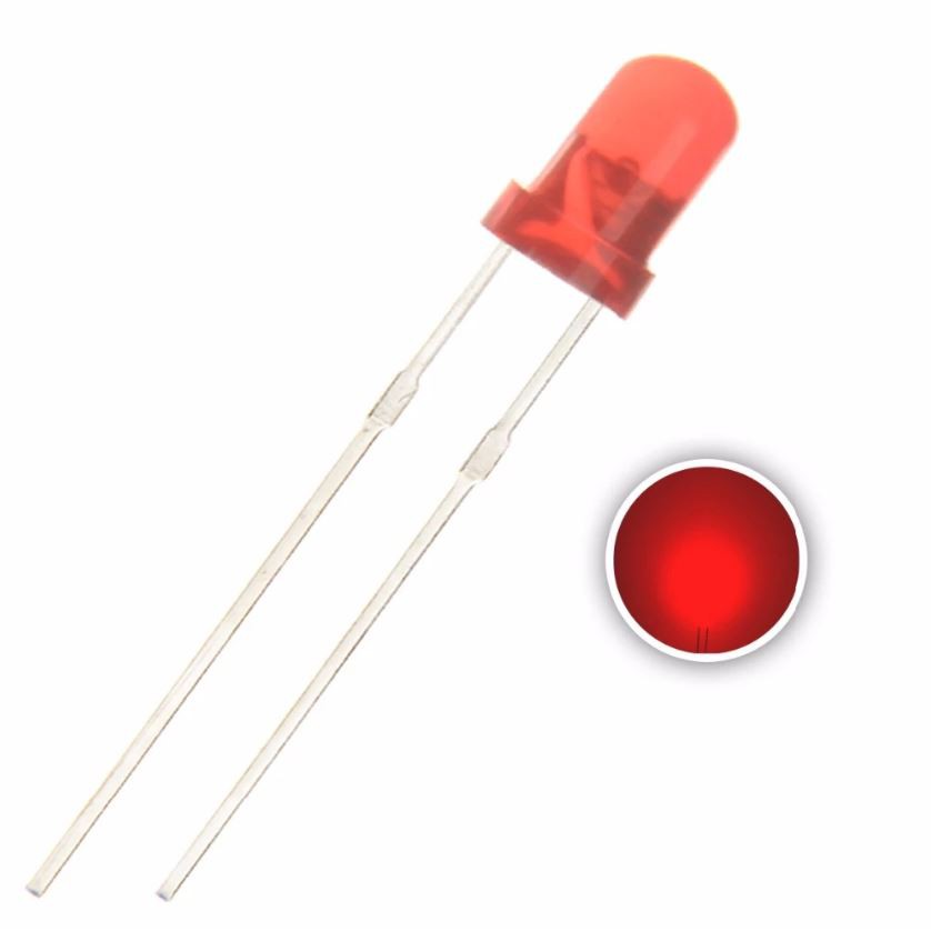 Jual Lampu LED 3mm Merah Light Emitting diode Red Super terang High ...